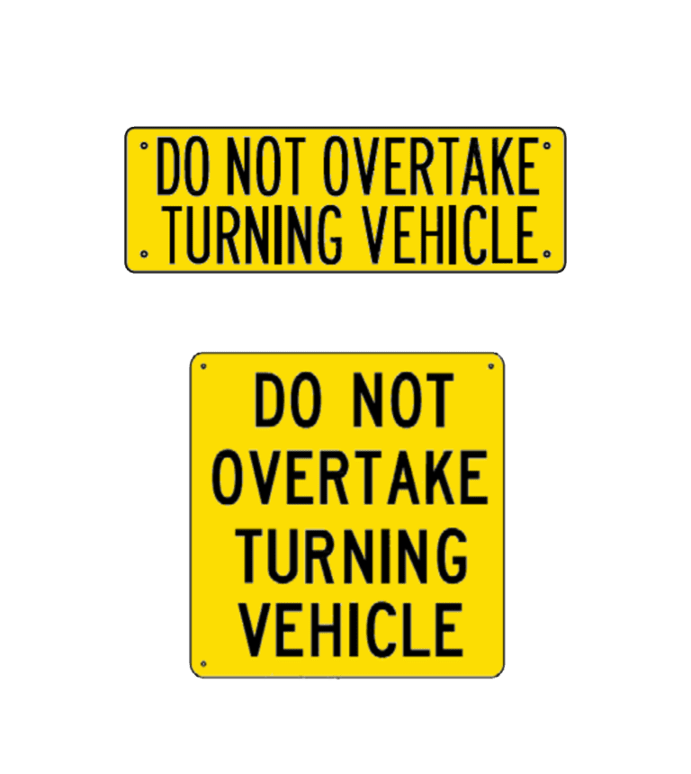 Do Not Overtake Turning Vehicle - RVSafe